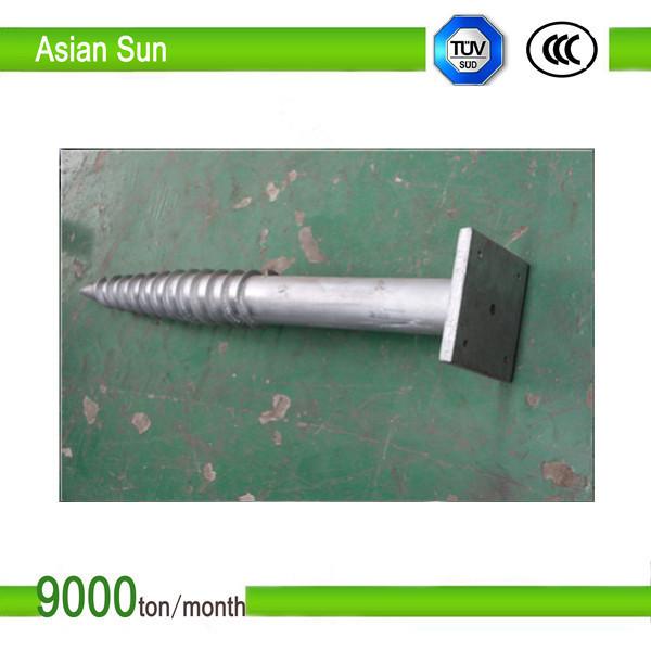 Galvanized Steel Ground Screw for solar mounting system - Solar Ground ...
