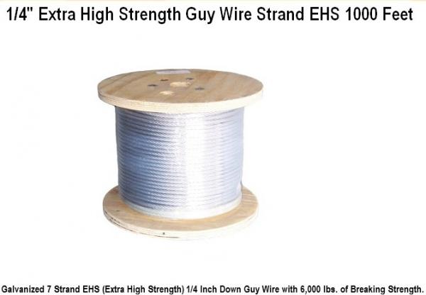 Messenger strand 1/4" EHS - Messenger wire/ Messenger Strand ...
