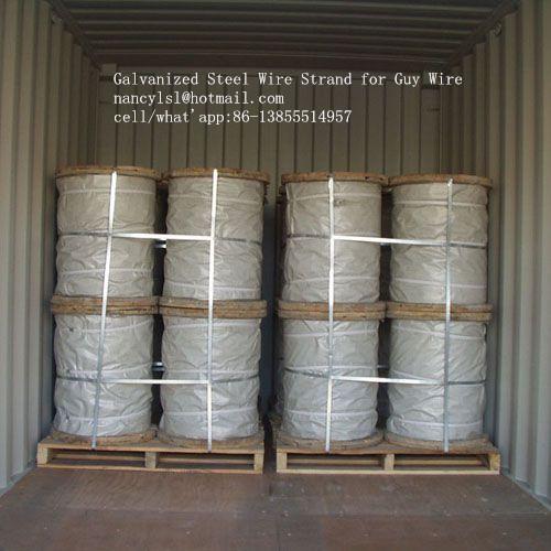 Hot Dipped Galvanized Steel Cable Strand For Overhead Electrical Wire ...