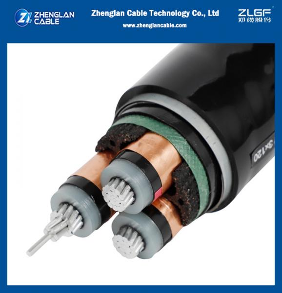 3 Core Xlpe Cable / Medium Voltage Power Cables Aluminium Conductor S/C 630mm2 - Medium Voltage ...